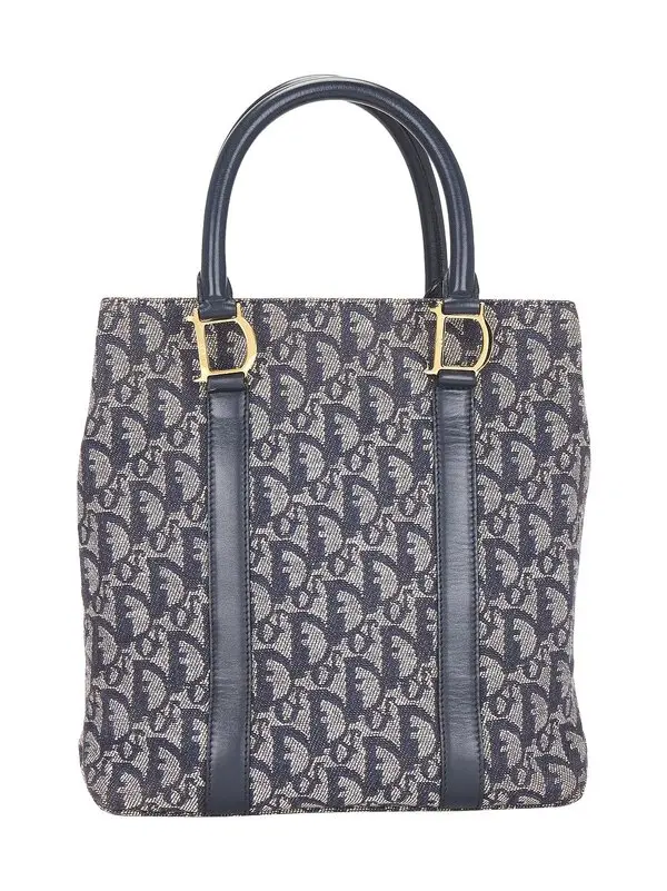 Dior Trotter Tote Bag Canvas - Blue