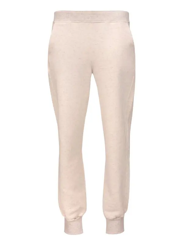 OH!ZUZA NIGHT&DAY Light Melange Organic Cotton Long Sweatpants - Beige