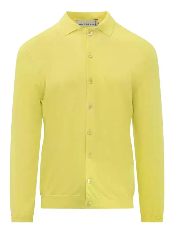 AMARANTO Button-down Cardigan - Yellow