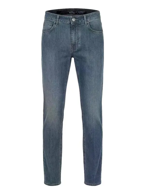 Stefano Ricci Logo Patch Jeans - Blue