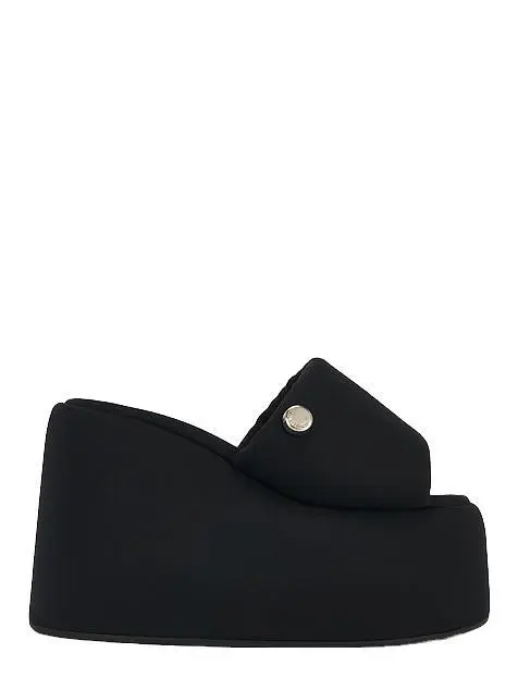Attico Mochi Flatform Sandal - Black