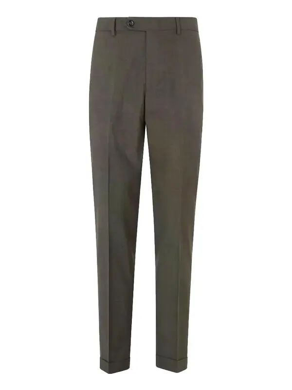 BERWICH Tailored Pressed Crease Trousers - Brown