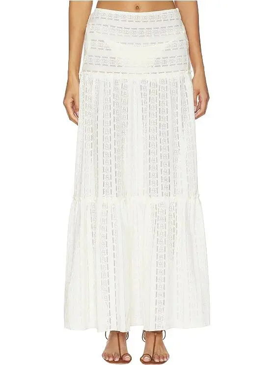 MORE TO COME Darla Maxi Skirt - Ivory