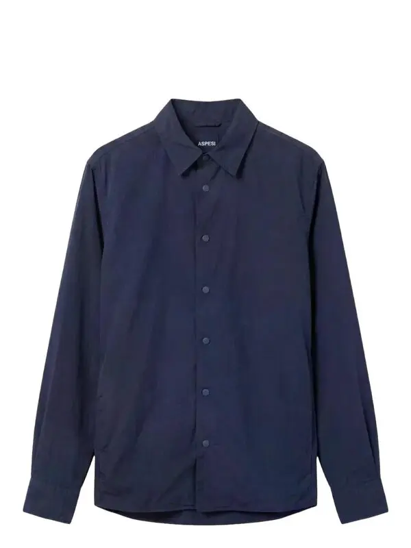 Aspesi Press-stud-fastening Shirt - Blue