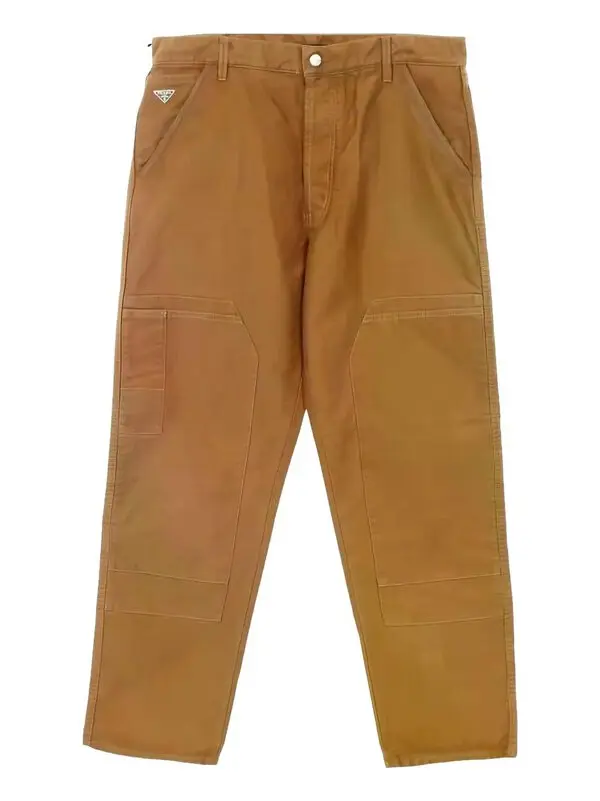 Prada Cotton Trousers - Brown