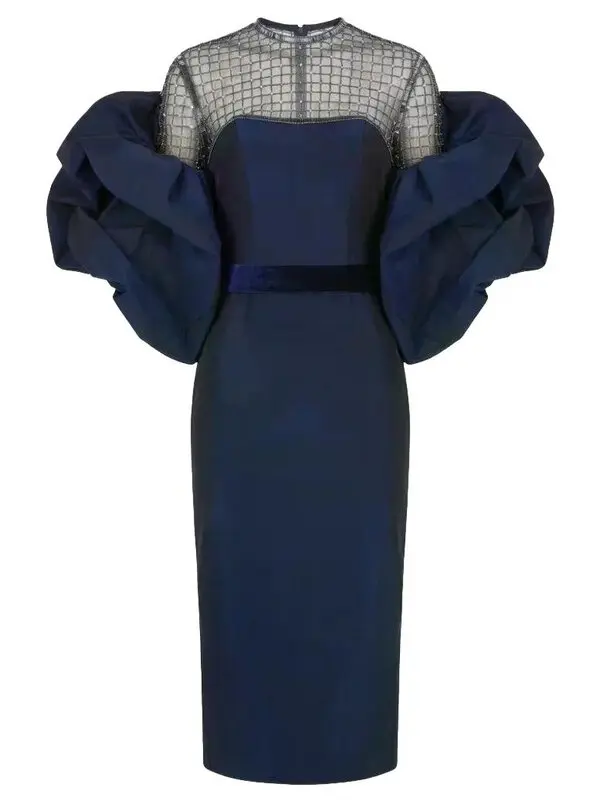 GATTINOLLI BY MARWAN Embellished Midi Dress - Blue