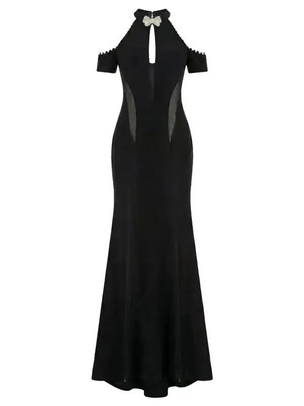 GATTINOLLI BY MARWAN Mermaid Gown Dress - Black