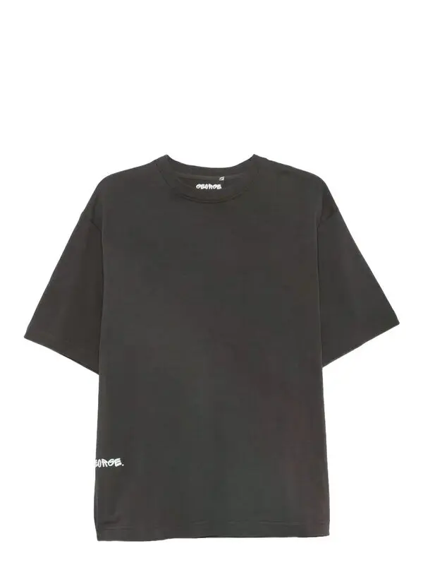 GEORGE. Logo Print Cotton T-shirt - Black