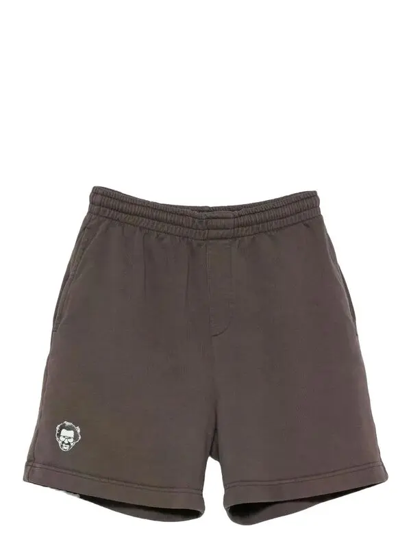 GEORGE. Logo Print Shorts - Brown