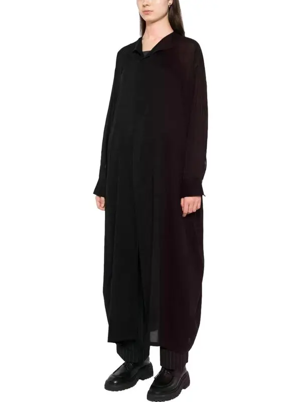 Yohji Yamamoto Sheer-effect Shirt - Black