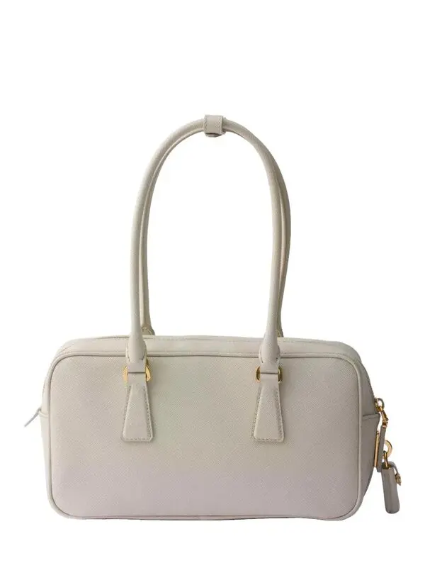 Prada Saffiano Leather Top-handle Bag - Neutrals