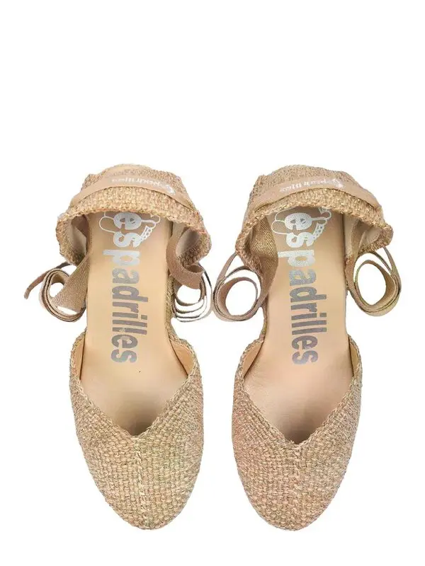 ESPADRILLES Cof Hilo Woven Ankle-tie - Neutrals