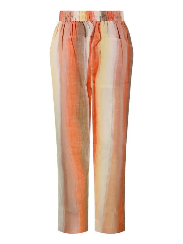 MAPOÉSIE Sun Joe Striped Straight-leg Trousers - Orange