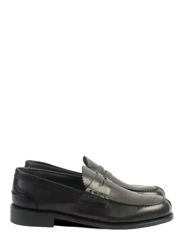 BERWICK 1707 Serrated-edge Penny Loafers - Black