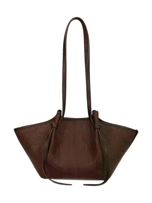 Yuzefi Mochi Woven Raffia Tote Bag - Brown