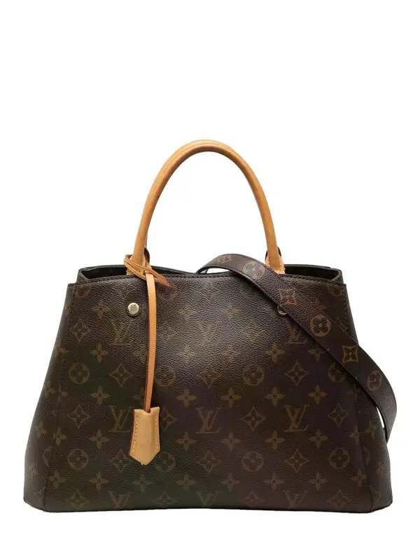 LOUIS VUITTON Montaigne Mm Satchel - Brown