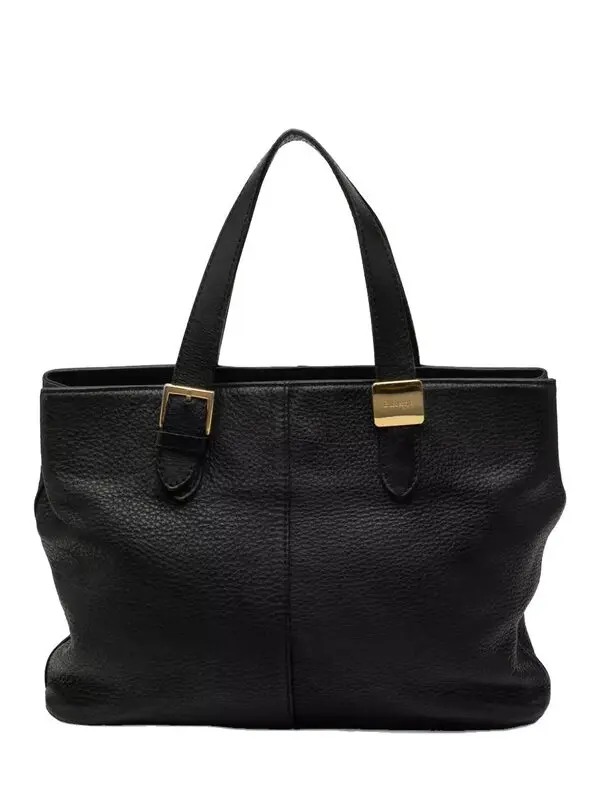 Burberry 20th Century Leather Tote Bag - Black