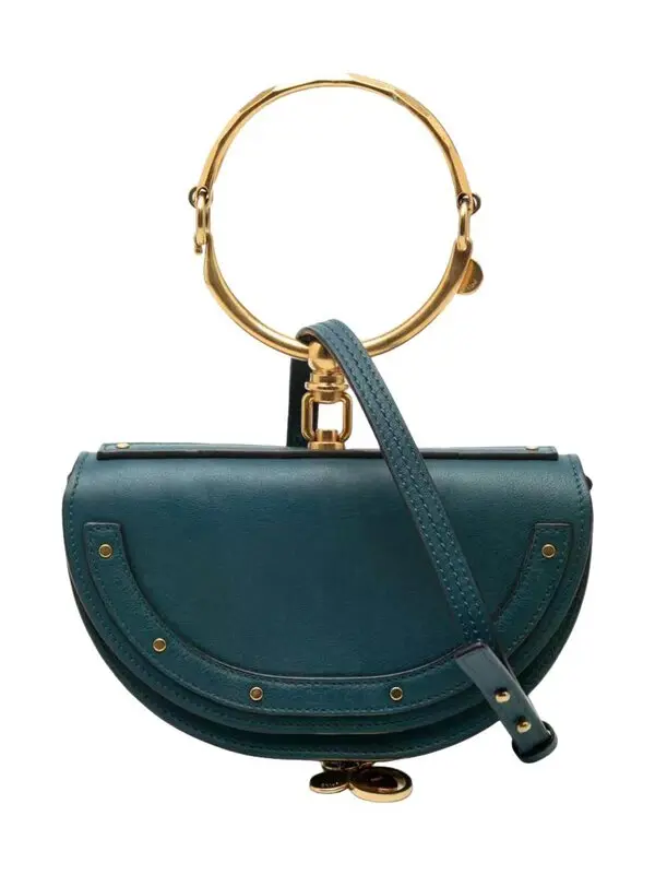 Chloé Nile Bracelet Satchel Mini Calfskin - Blue