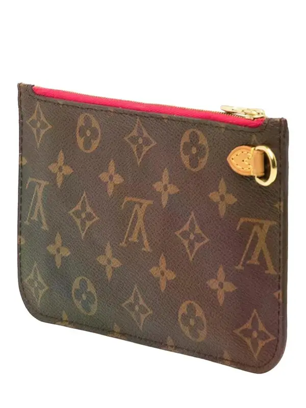 LOUIS VUITTON Monogram Neverfull Pm Pouch - Brown