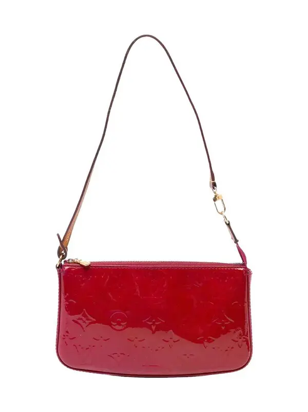 LOUIS VUITTON Monogram Vernis Pochette Accessoires Shoulder Bag - Red