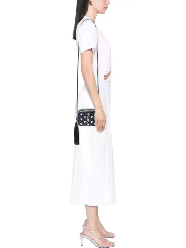 Saint Laurent Monogram Heart Blogger Crossbody Bag - Black