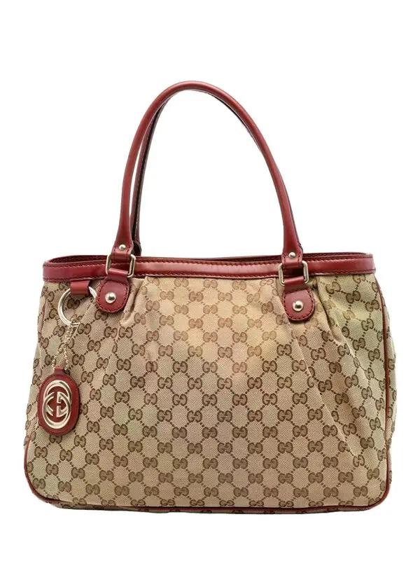 Gucci Gg Canvas Sukey Tote Bag - Red