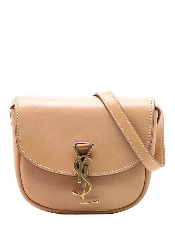 Saint Laurent Kaia Small Leather Crossbody Bag - Brown