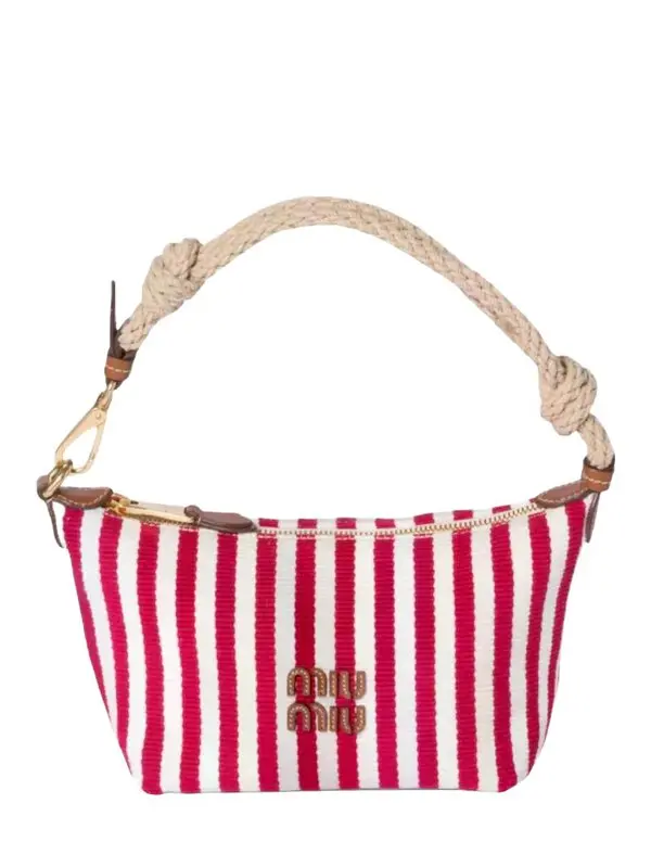 Miu Miu Striped Mini Bag - Red