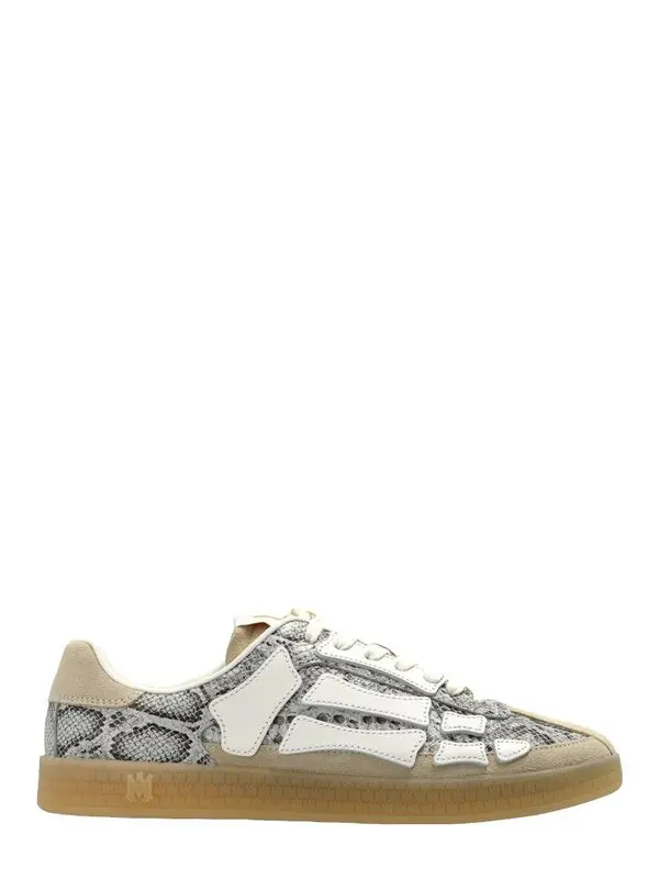 Amiri Pacific Bones Snakeskin Sneakers - Multicolor