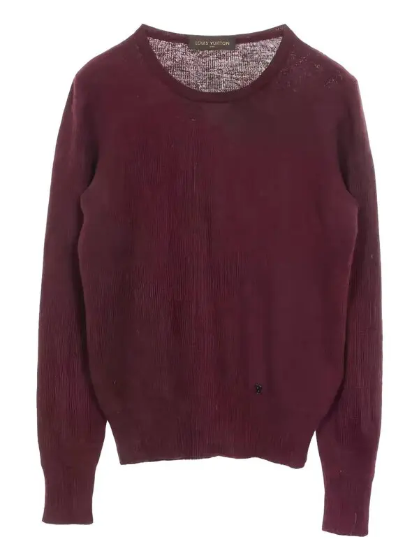LOUIS VUITTON Long-sleeve Crew Neck Sweater - Red