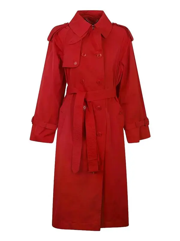 Ermanno Scervino Belted Trench Coat - Red