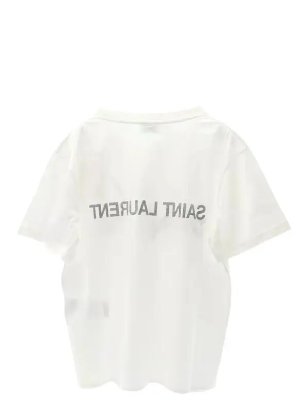Saint Laurent Reverse Logo T-shirt - White