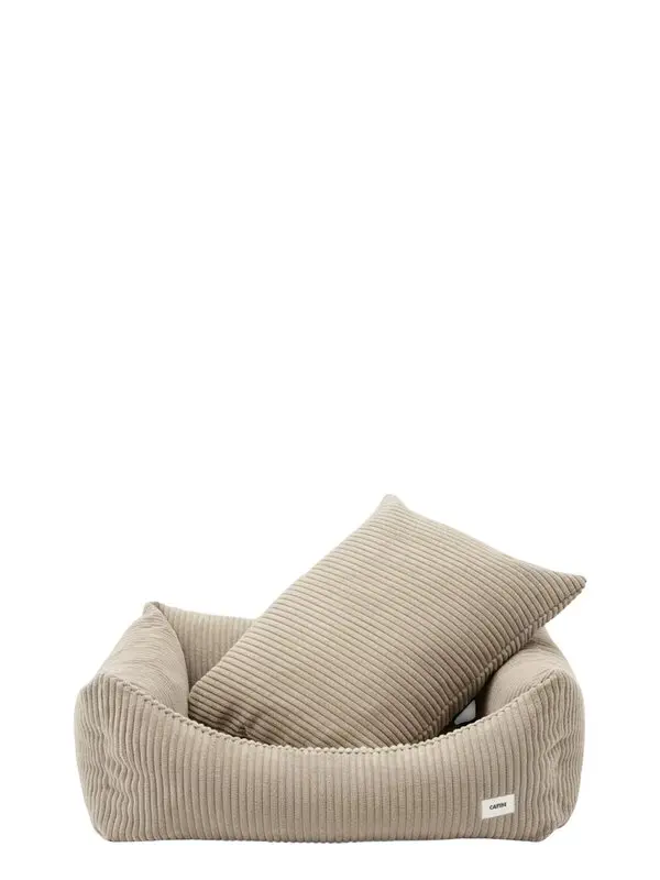 CAFIDE Neutrals Corduroy Dog Bed Snozy - Beige
