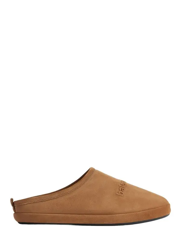 Balenciaga Split Calfskin Slipper - Brown