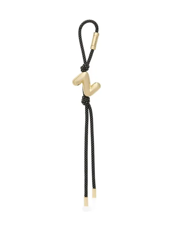 Michael Kors Initial "z" Bag Charm With Speckled Cord - Gold