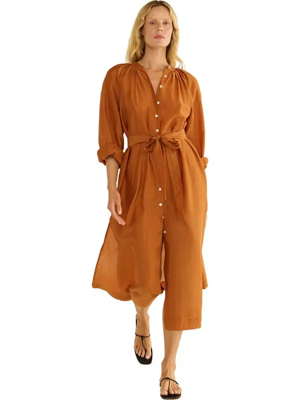 DÔEN Joliane Midi Dress - Coconut