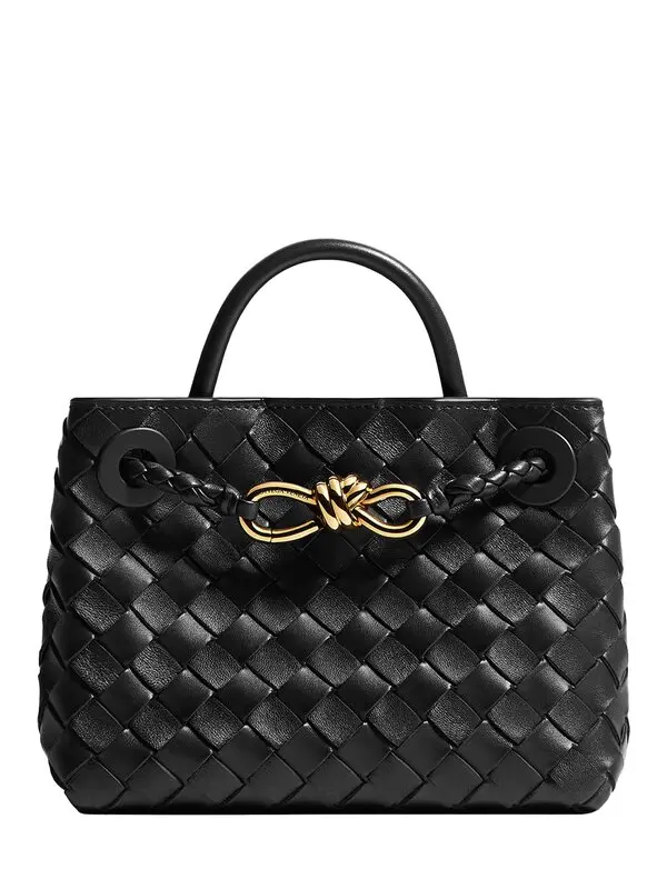 Bottega Veneta Mini Andiamo Top Handle Bag - Grey
