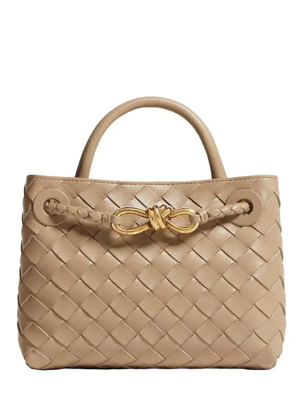 Bottega Veneta Mini Andiamo Top-handle Bag - Neutral