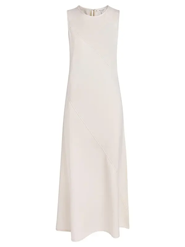 Rag & Bone Cotton-blend Twill Midi Dress - Ivory