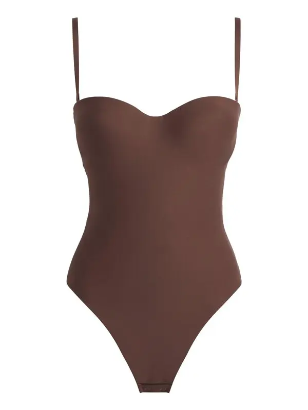 SKIMS Moulded Underwire Bodysuit - Brown