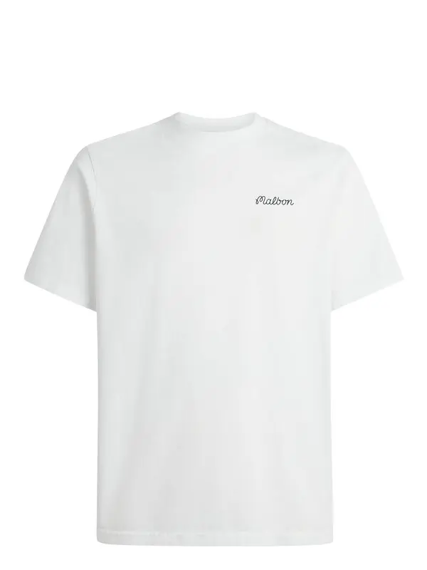 MALBON Cotton Bermuda Baldwin T-shirt - White