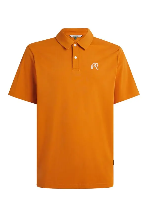MALBON Fairway Polo Shirt - Orange