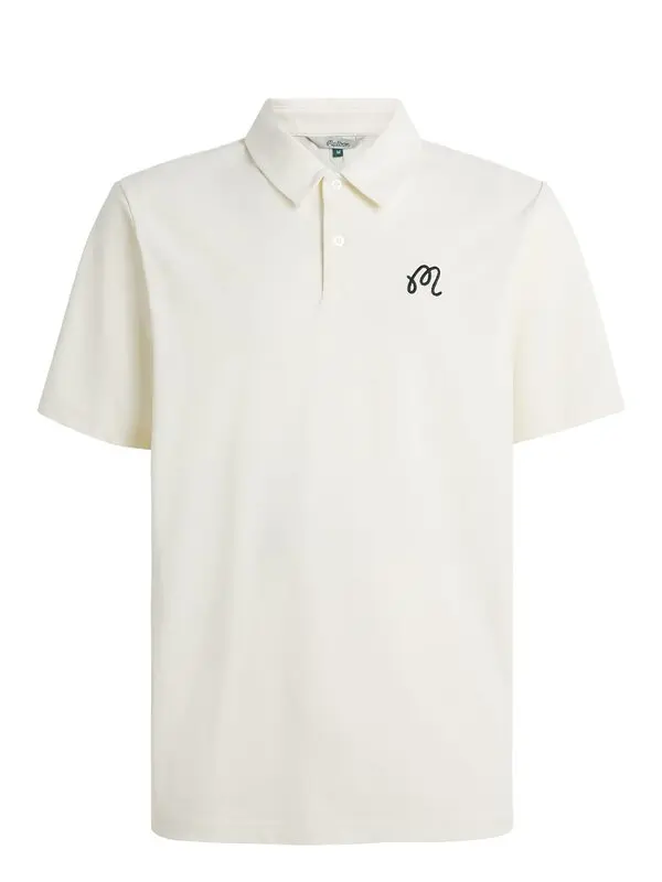 MALBON Fairway Polo Shirt - White