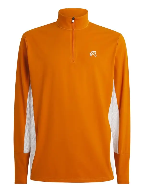 MALBON Santiago Zip-up Mid Layer - Orange