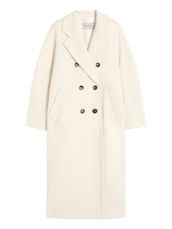 Max Mara Virgin Wool-cashmere Madame Icon Coat - White