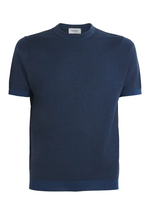 John Smedley Merino Wool Roderick T-shirt - Blue