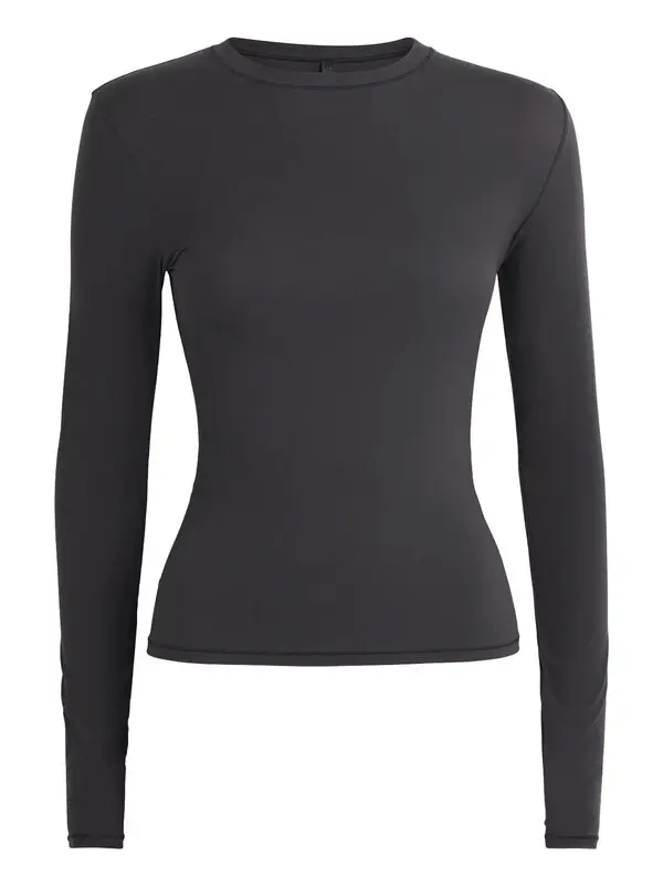 SKIMS Fits Everybody Long-sleeve T-shirt - Black