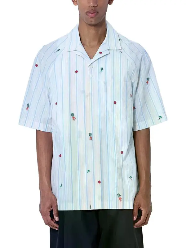 Jacquemus Patterned Polo Shirt - Blue