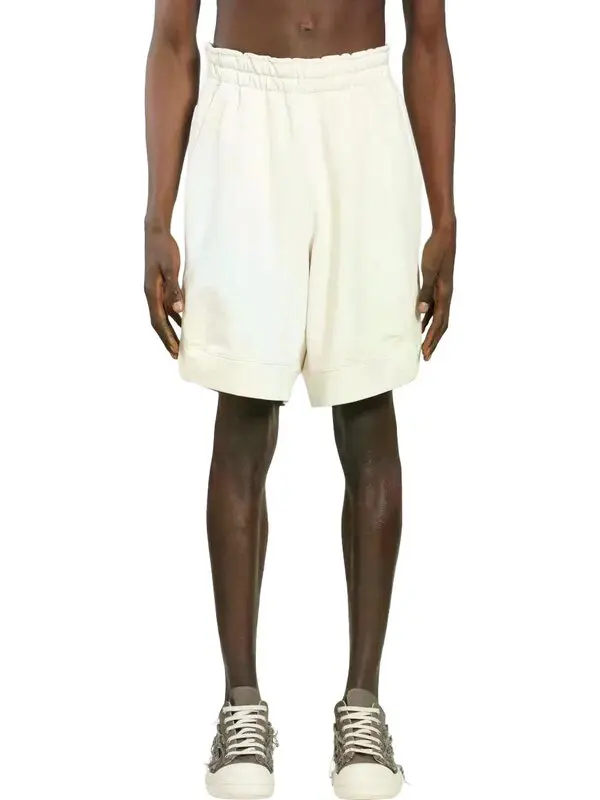 ROADLESS Cream Cotton Jersey Wide Leg Shorts - Neutrals