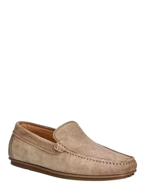 Gant Topstitched Suede Loafers - Neutrals
